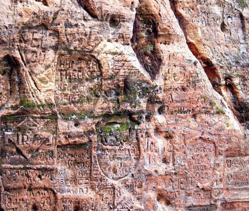 Wall with signs stock image. Image of remains, baltic - 6554897