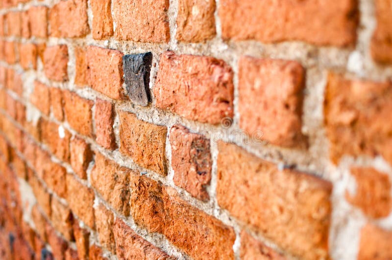Single Brick Closeup Shot Straight On Stock Image - Image of macro ...
