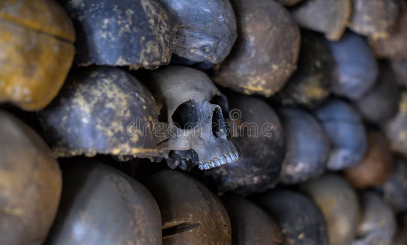 Wall of Skulls editorial stock image. Image of cranium - 126338129