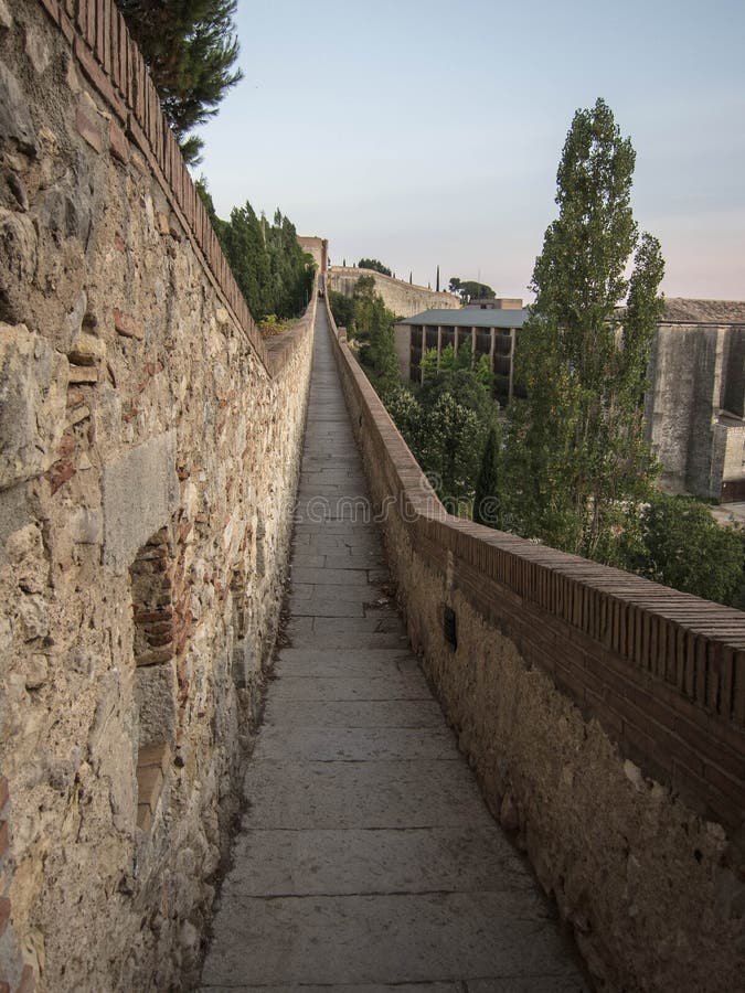 Wall, Sky, Walkway, Historic Site Stock Image - Image of wall, walkway ...