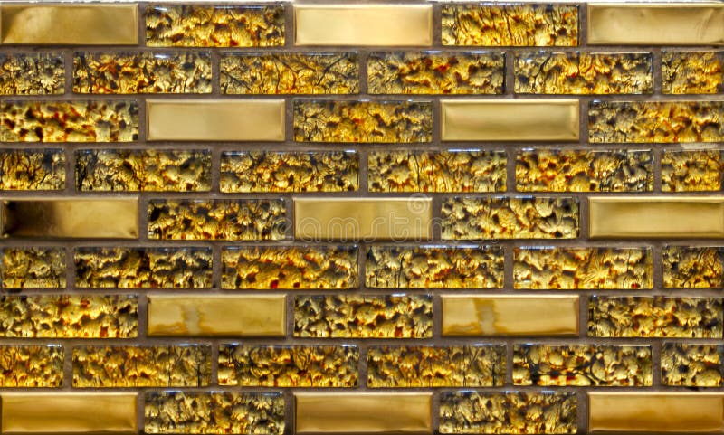 Wall of Small Ceramic Tiles Long Bars Stock Image - Image of kitchen ...