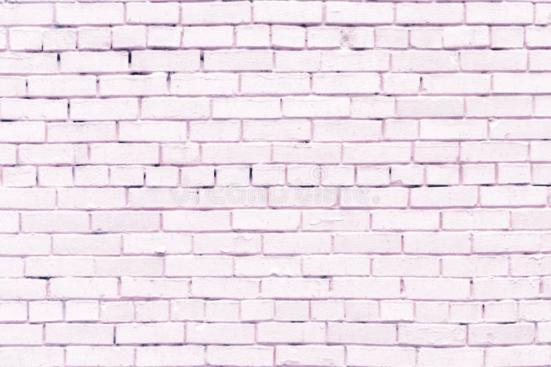 Wall of Small Light-colored Bricks. the Texture of the Brickwork. Blank ...