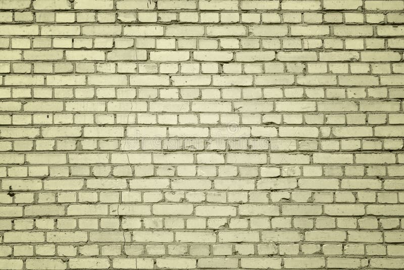 Wall of Small Light Yellow Bricks. the Texture of the Brickwork Stock ...
