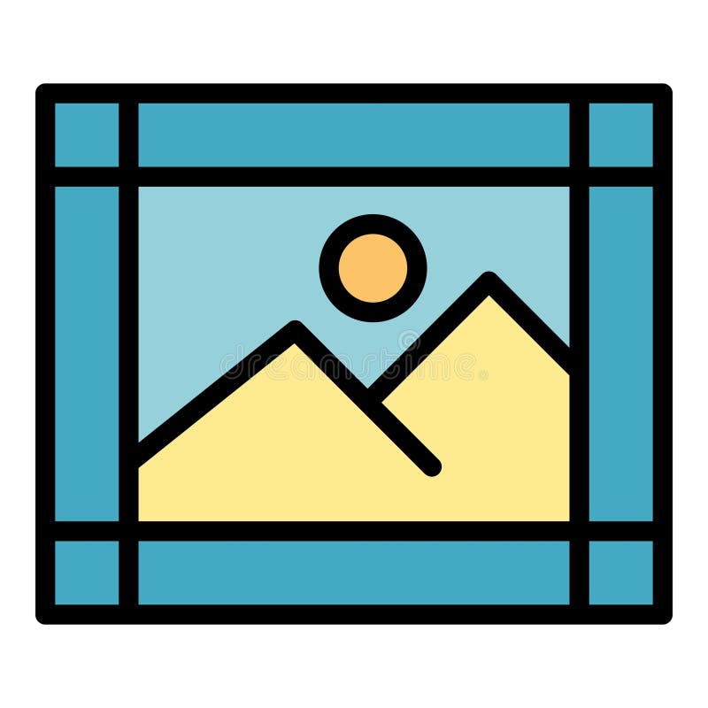 Wall Snapshot Icon Vector Flat Stock Vector - Illustration of vector ...