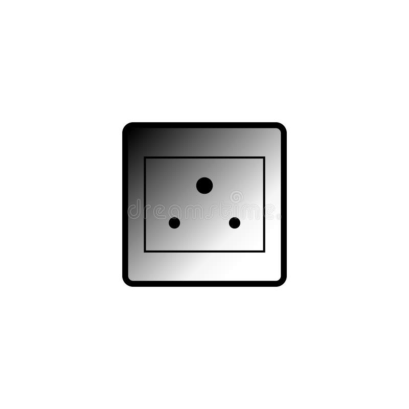 Wall Socket Icon. Electric Plug Shape. Power Outlet Graphic. Vector ...