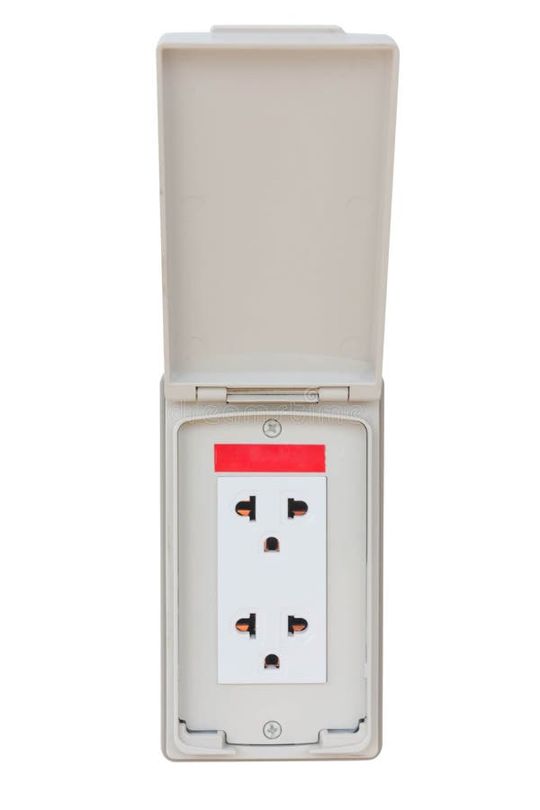 Wall socket stock image. Image of wall, plug, wires, plugged - 80522439
