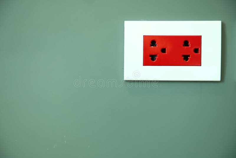 Wall socket stock image. Image of arrangement, border - 173625655