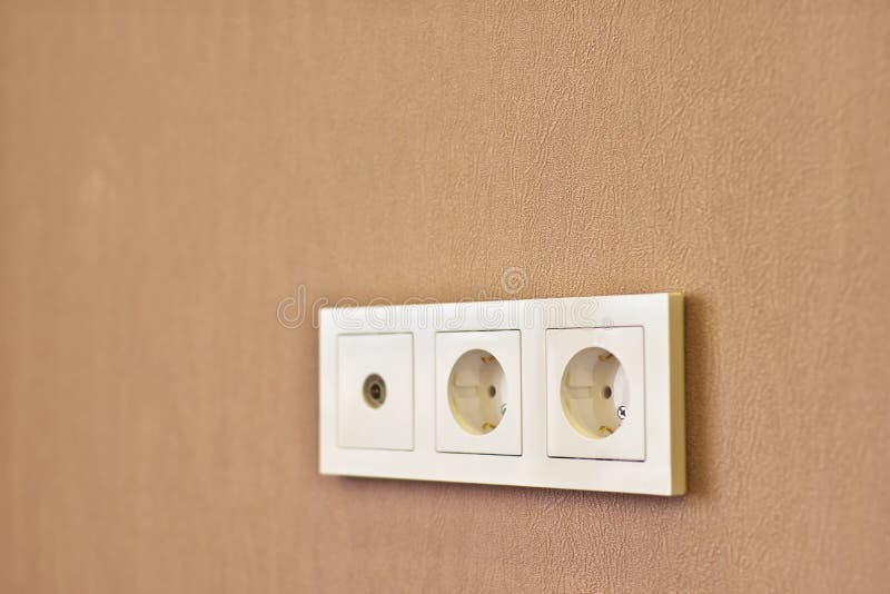 Wall socket and wall stock image. Image of closeup, supply - 209201451
