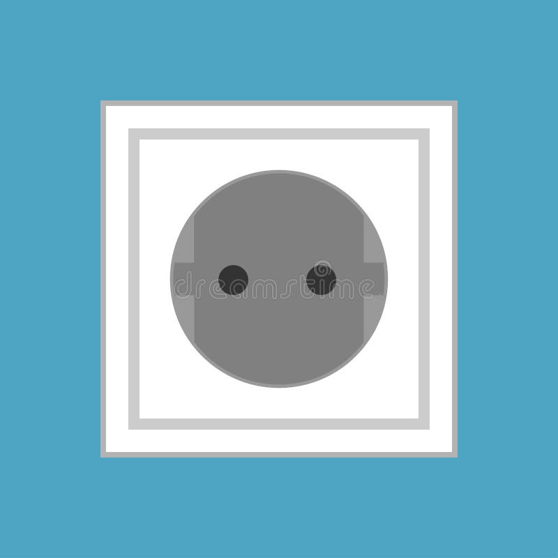 Wall Socket Vector Icon Equipment Interior Technology Object ...