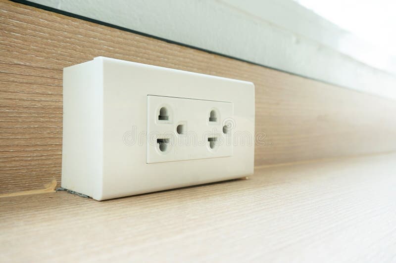 Socket Plugged and Unplugged Stock Image - Image of isolated, black ...
