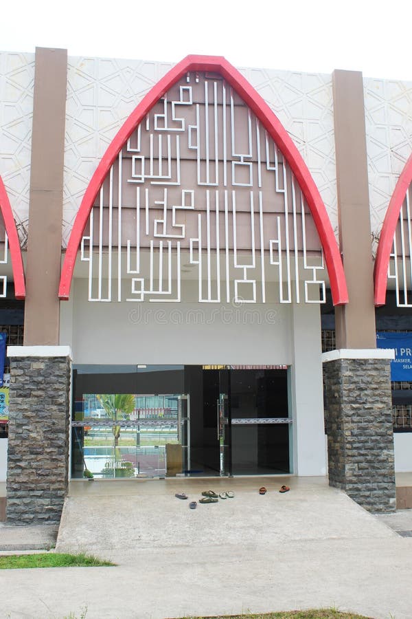 Wall mosque in rest area stock image. Image of advertising - 241302449