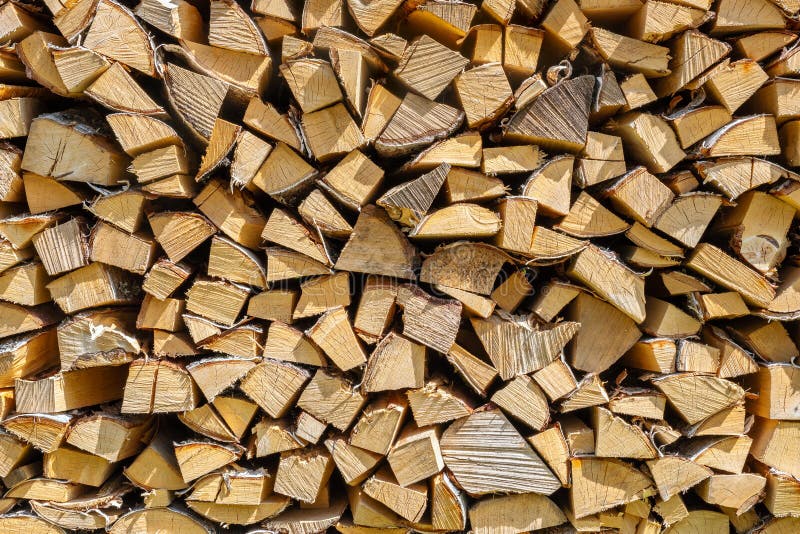 Wall of stacked firewood stock image. Image of hardwood - 249847233