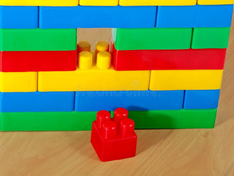 Wall building from blocks stock photo. Image of pattern - 29763182