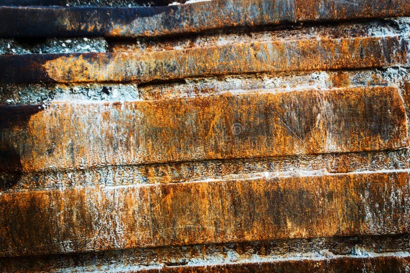Wall Steel Rusty with Soft Light . Stock Image - Image of rust, rough ...