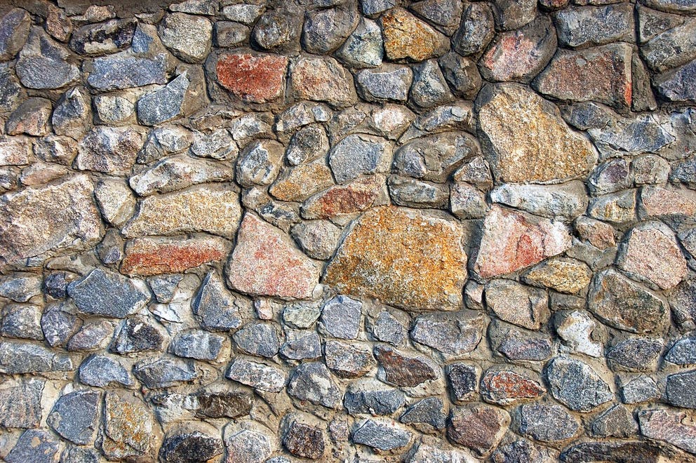 Wall from stone stock image. Image of rough, brick, outdoors - 11176817