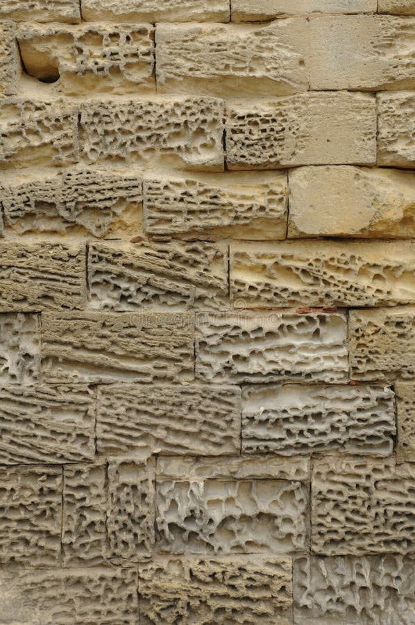 A tuffeau stone wall stock photo. Image of cement, stone - 217064198