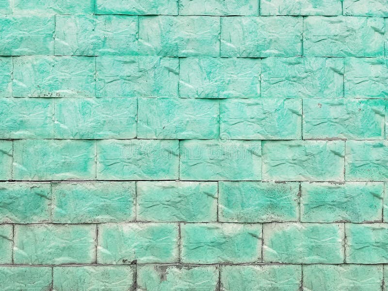 Wall of Stone, Green Color, Texture, Background Stock Image - Image of ...