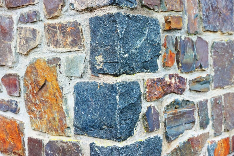 Cornerstones of Stone and Mortar Wall Architecture Stock Image - Image ...