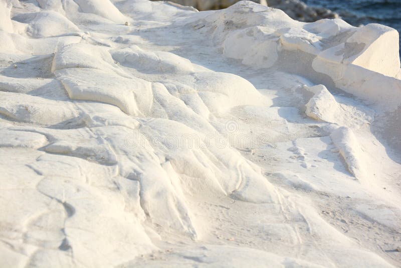 Wall of Stone Rare View of White Cliff Stock Image - Image of deserts ...