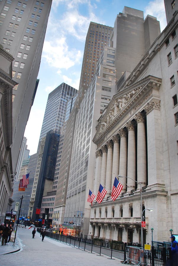 Wall Street Station, New York City Stock Image - Image of sign, morning ...