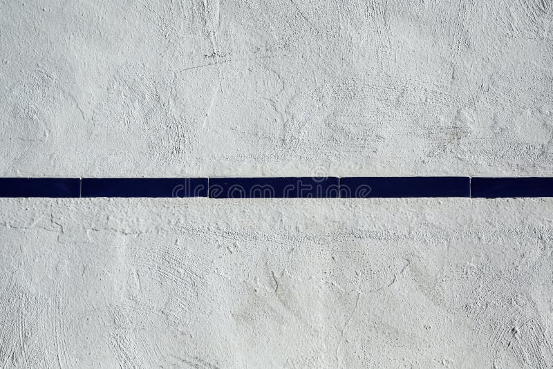 Wall with Strip of Blue Tiles Stock Photo - Image of surface, antique ...