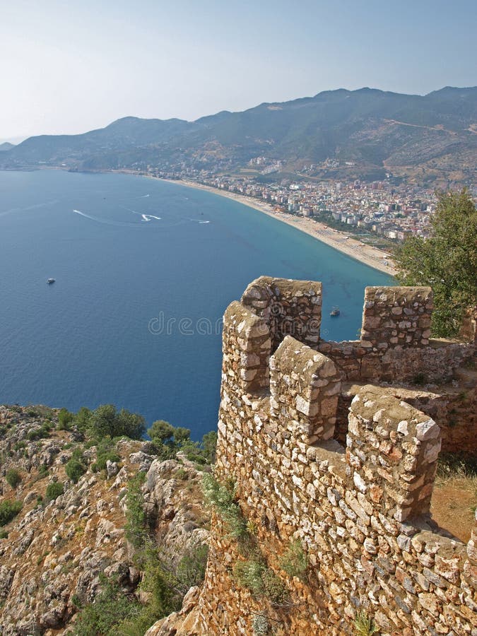 The wall of the stronghold stock photo. Image of ramparts - 7421742