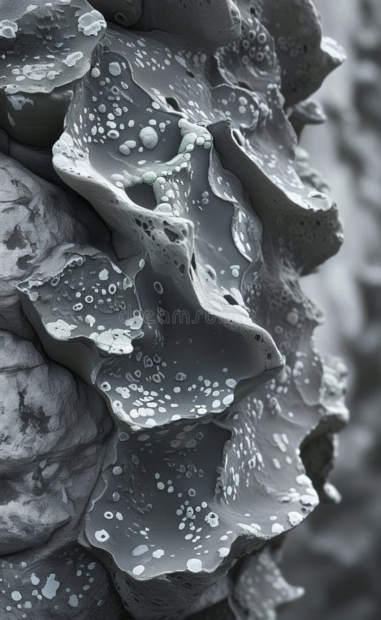 A Close Up of a Pine Cone with Water Droplets Stock Illustration ...