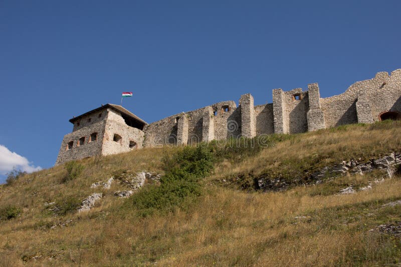 Wall of Sumeg castle stock photo. Image of blue, historic - 64262148