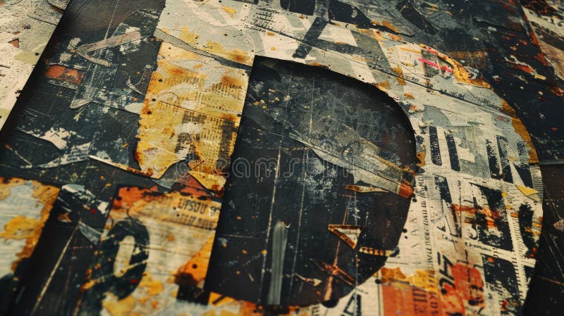 Wall Surface with Colorful Promotional Posters Stock Image - Image of ...