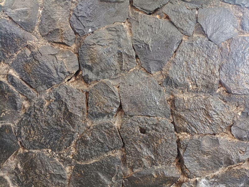 Wall Surface Composed of River Rocks. Natural Background Stock Photo ...