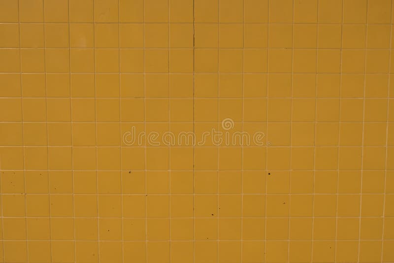 Yellow tile wall facade. stock image. Image of brick - 120718749