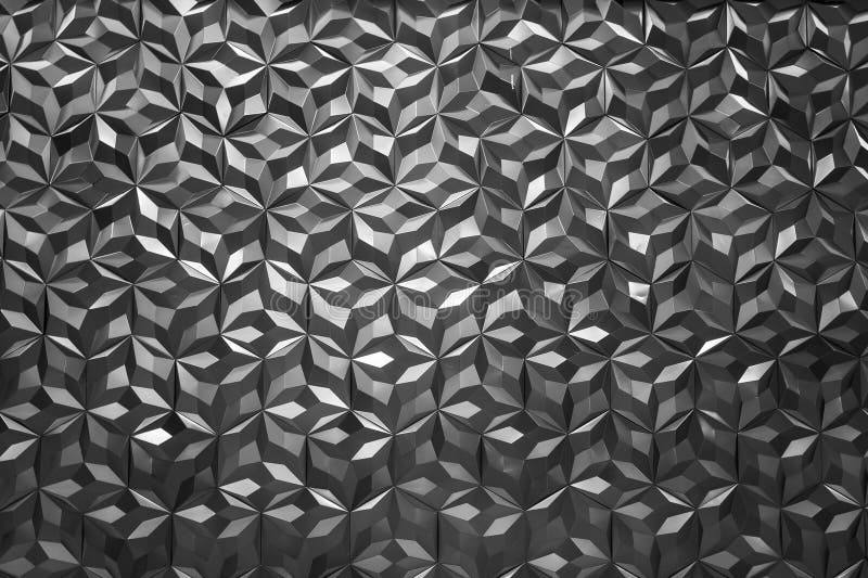 Wall Surface with Relief Patterns in Triangular Shapes Stock Photo ...
