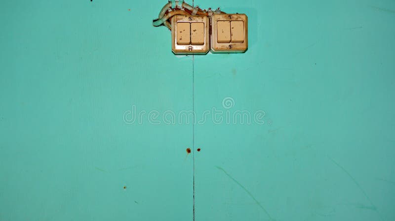 Power Electrical Socket, Stuck To the Wall Stock Photo - Image of ...