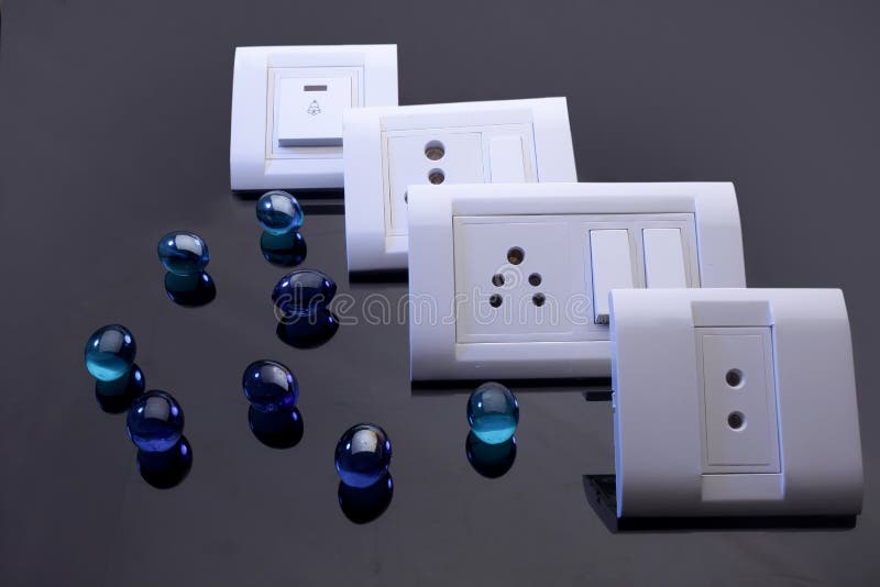 Wall Switch Power Electronic Component Socket Different and Modern ...