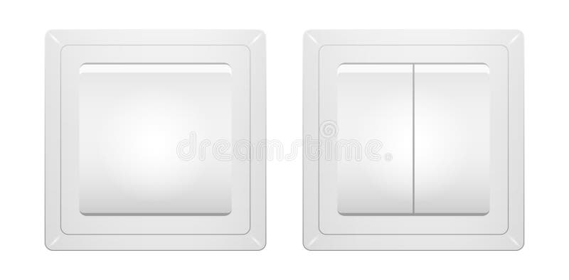 Wall Switch Realistic Light Switch Vector Illustration Stock Vector ...
