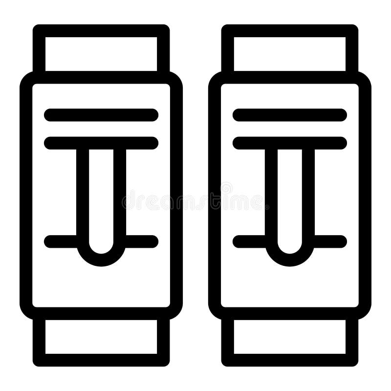 Wall Switches Icon, Outline Style Stock Vector - Illustration of thin ...