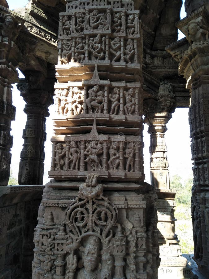 Ancient Indian Shiv Temple Bhind Devra Editorial Photography - Image of ...