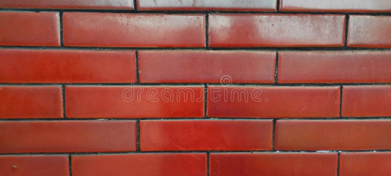 The Wall on the Terrace of the House Has a Red Brick Motif Stock Photo ...