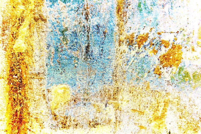 Wall Texture Background with Peeling Old Paint. Changed Color Scheme ...
