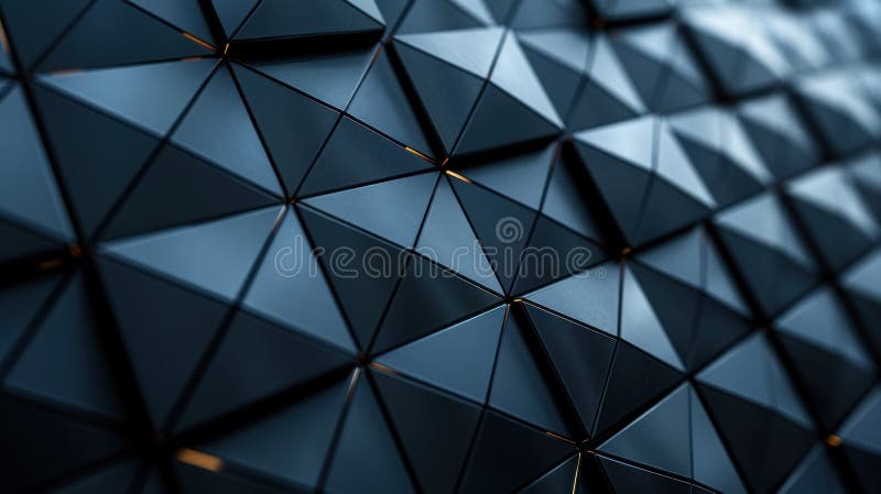 A Wall Texture that Features a 3D Triangle Tile Pattern Stock ...