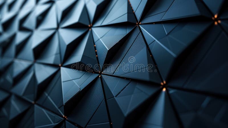 A Wall Texture that Features a 3D Triangle Tile Pattern Stock ...