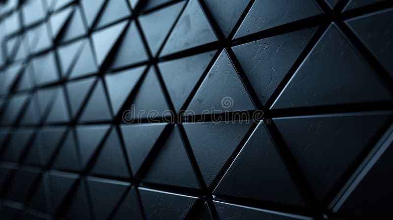 A Wall Texture that Features a 3D Triangle Tile Pattern Stock ...