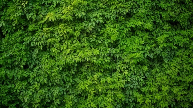 Wall Texture with Green Tree Leaves. for Closeup Textured Background ...