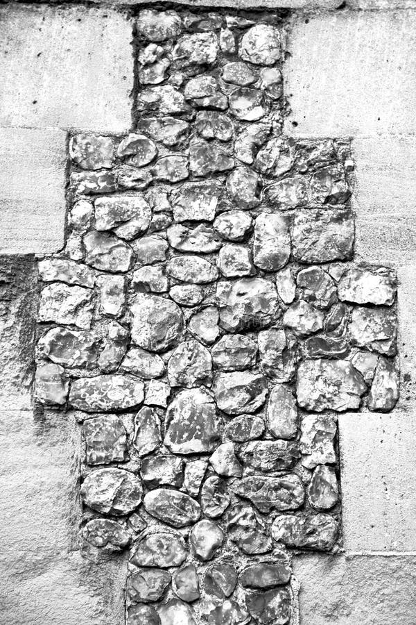 Wall Texture in London and Stone in the Floor Stock Image - Image of ...