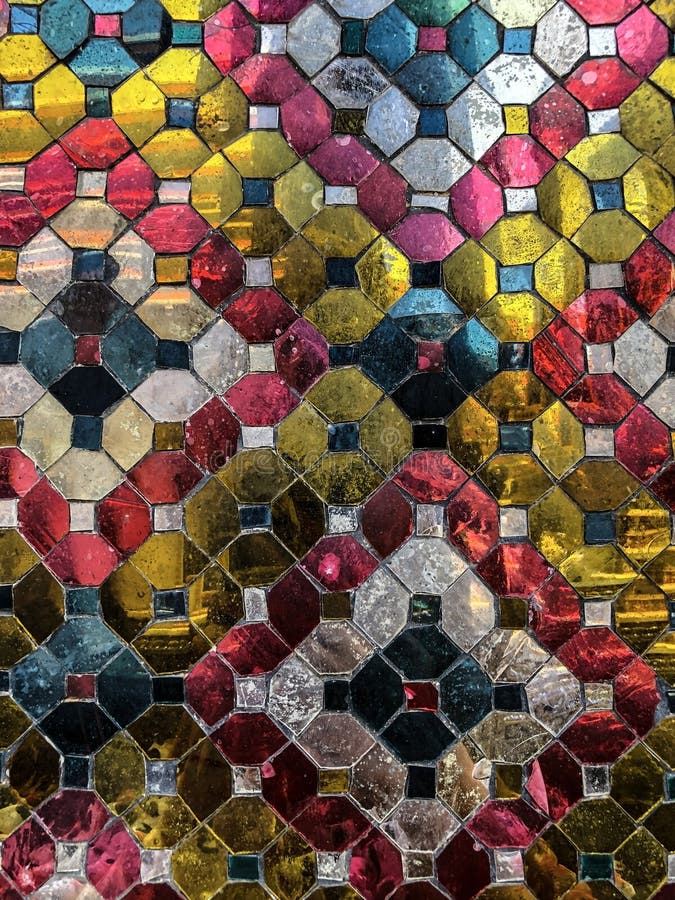 Wall Texture from Multicolored Mosaic Stock Photo - Image of rough ...