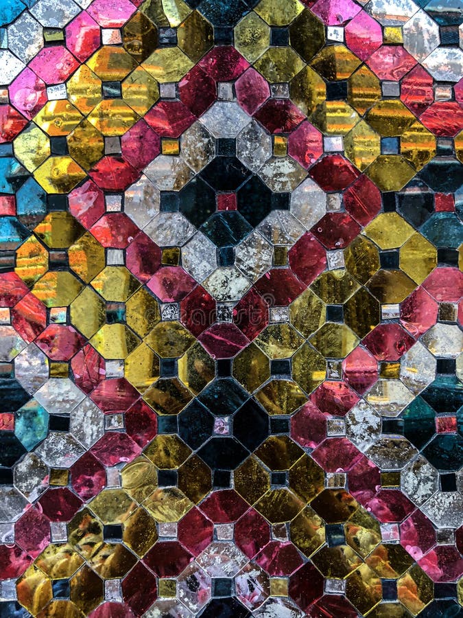 Wall Texture from Multicolored Mosaic Stock Photo - Image of textured ...