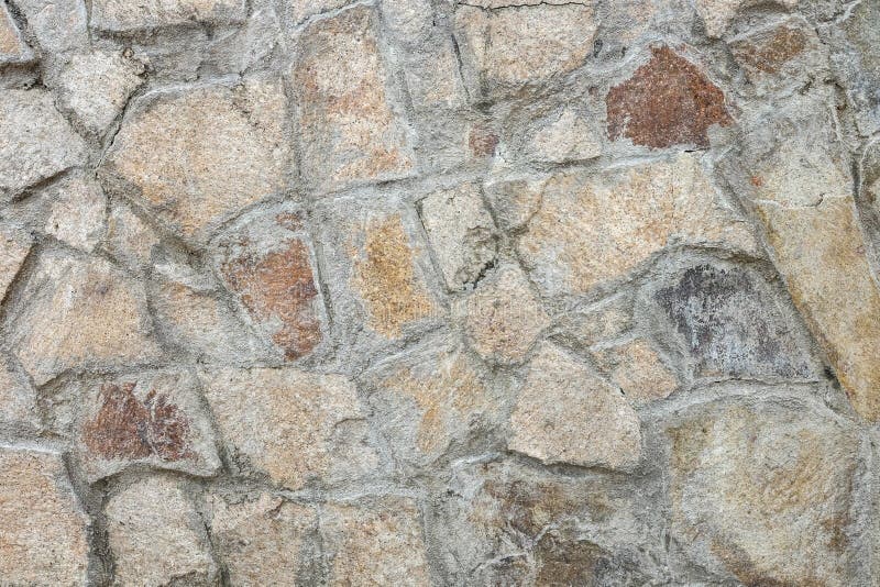 Wall Texture of Natural Chipped Stone with Cement Joints. Decorative ...