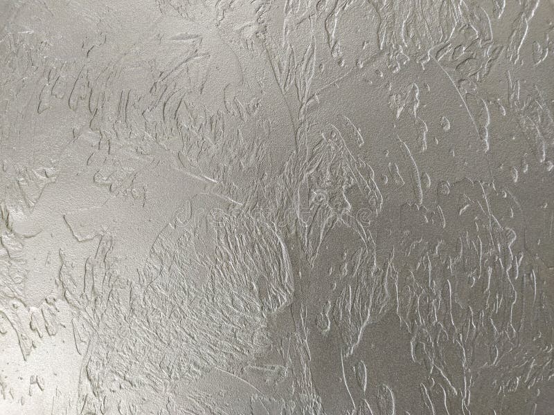 Wall with Abstract Texture Painted with Silver Paint Stock Photo ...