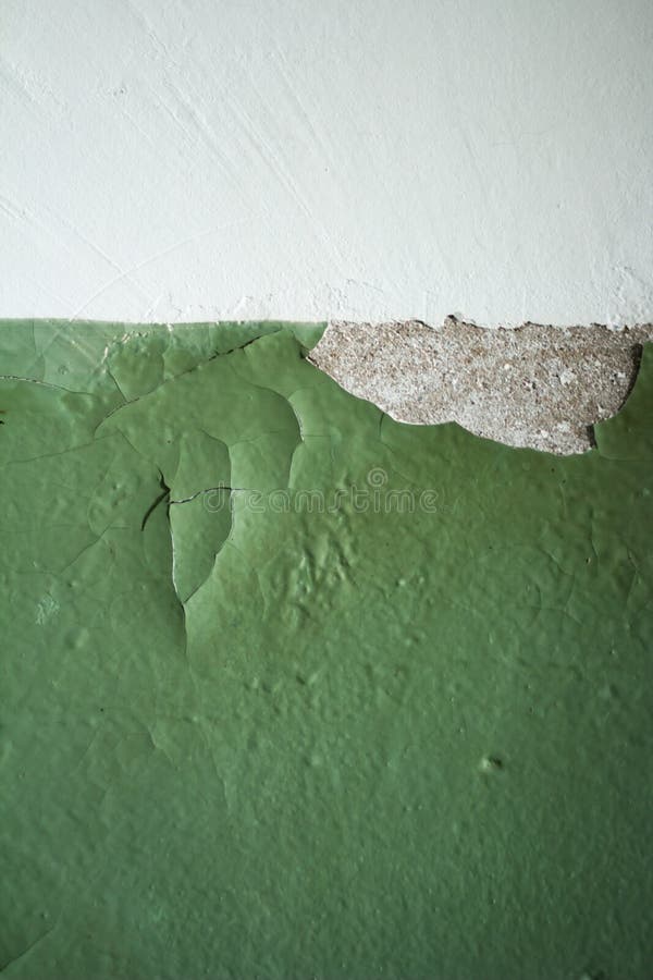 Wall Texture with Peeling Green and White Paint, Painted Old Wall ...