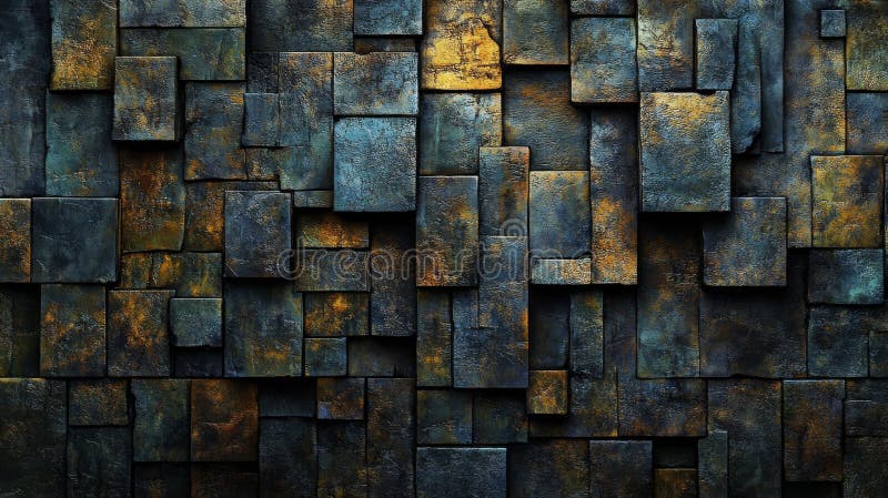 Wall of Textured Stone with a Range of Hues and Formations Stock Image ...